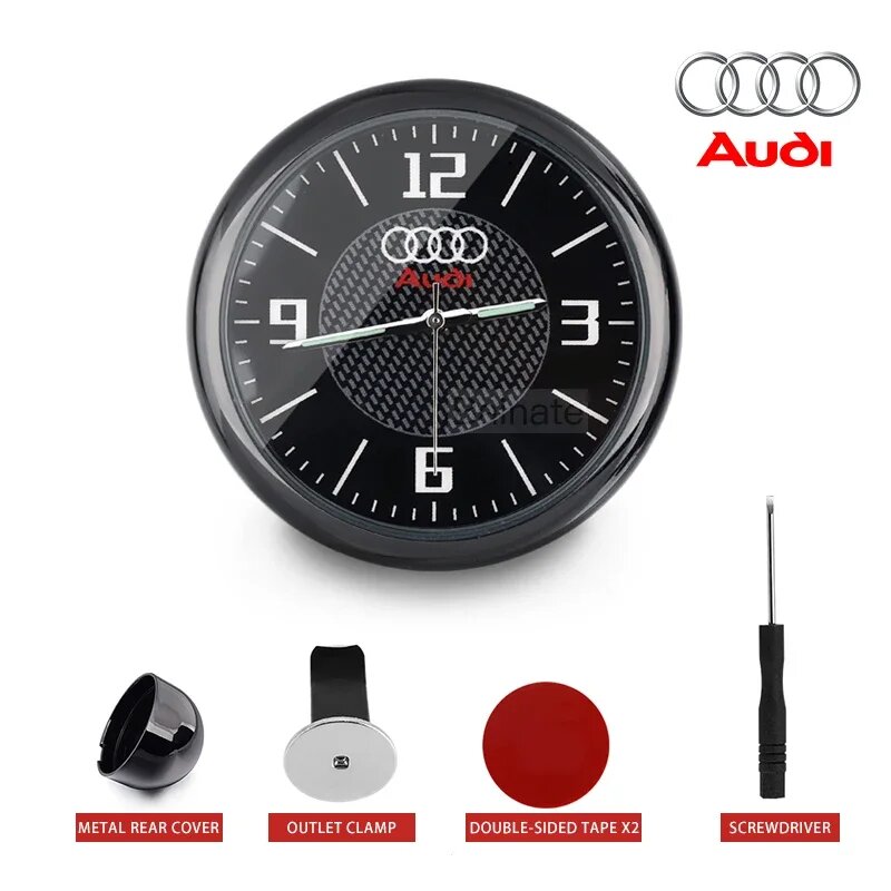 Автомобильные часы для Audi, цвет AUDI