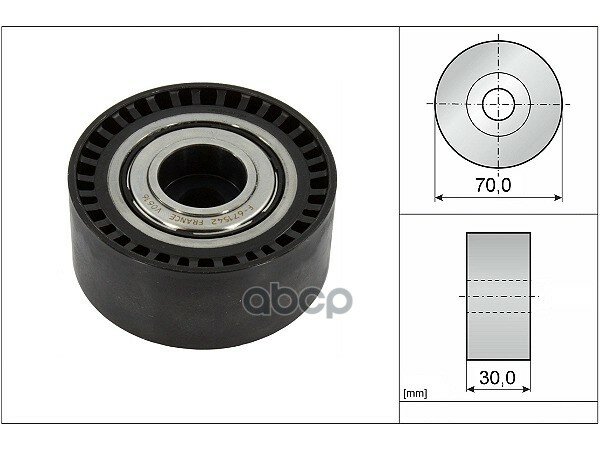 Ролик промежуточный поликлинового ремня MERCEDES-BENZ: GLC (X253) Ina арт. 532092310