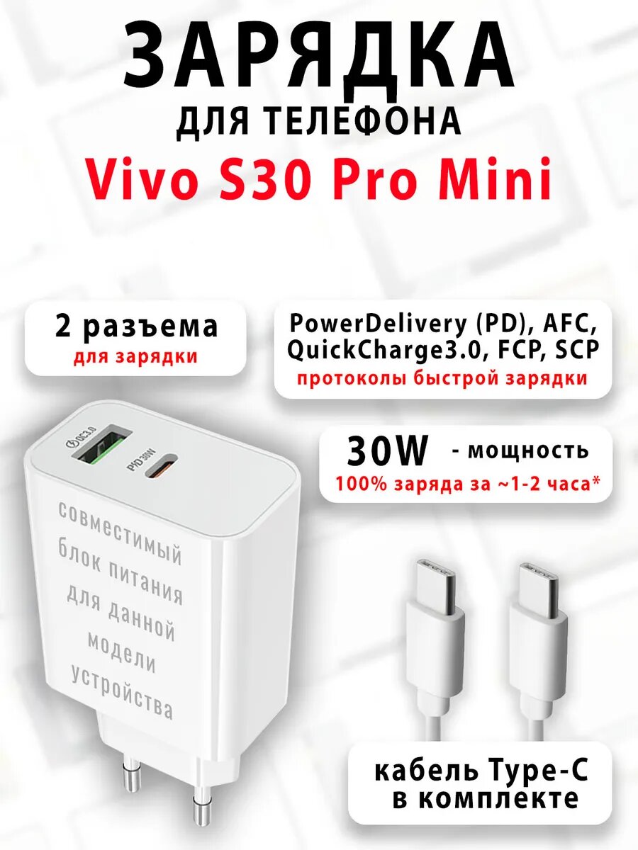 Зарядное устройство для телефона Vivo S30 Pro Mini