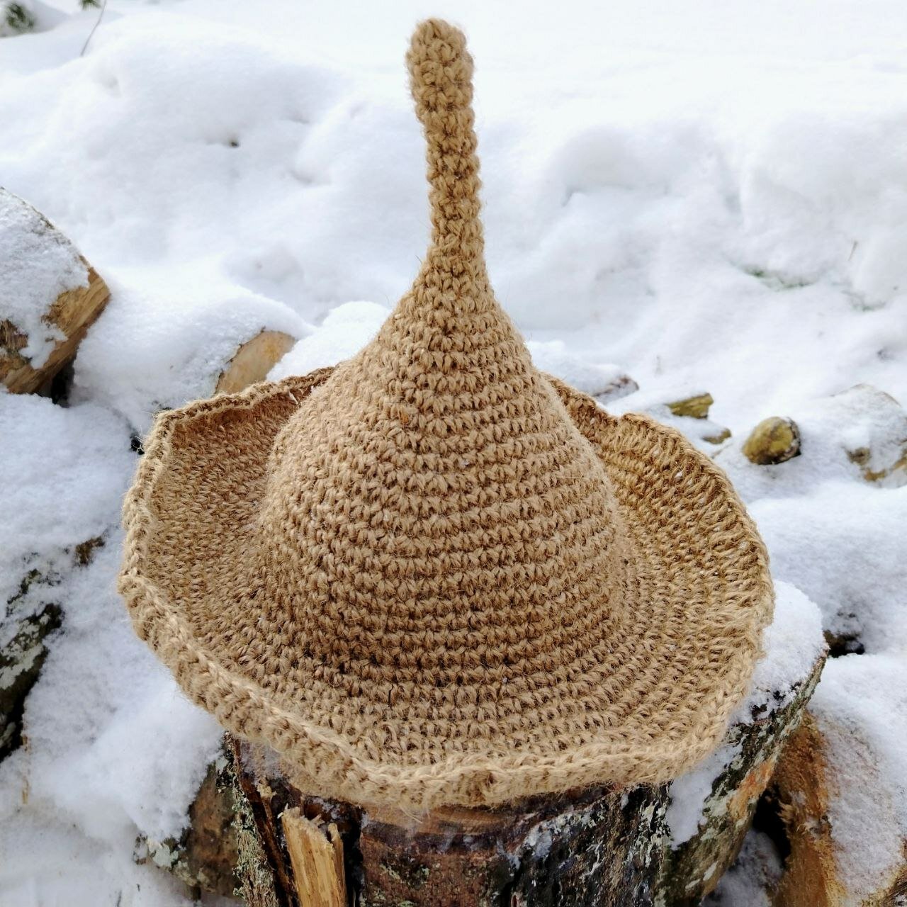 Шапка для бани и сауны, ручная работа