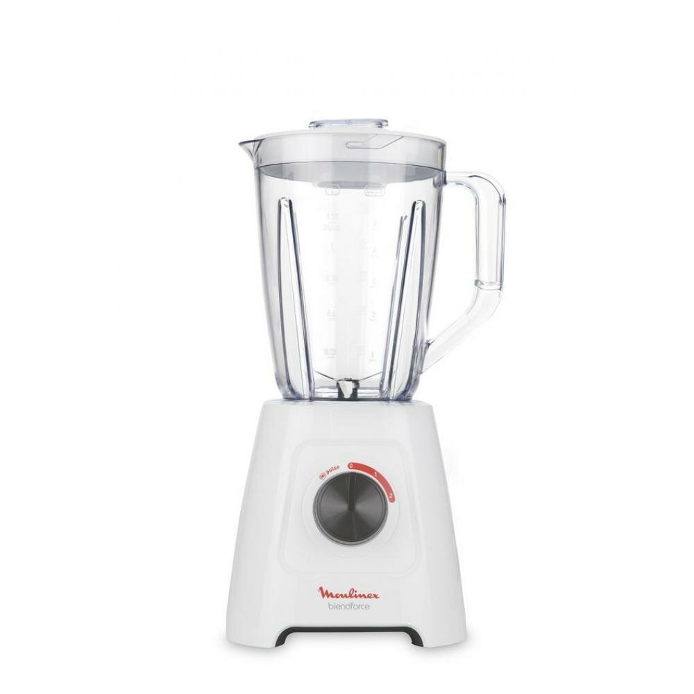 Блендер Moulinex LM420110 Blendforce, белый, мощный, многофункциональный