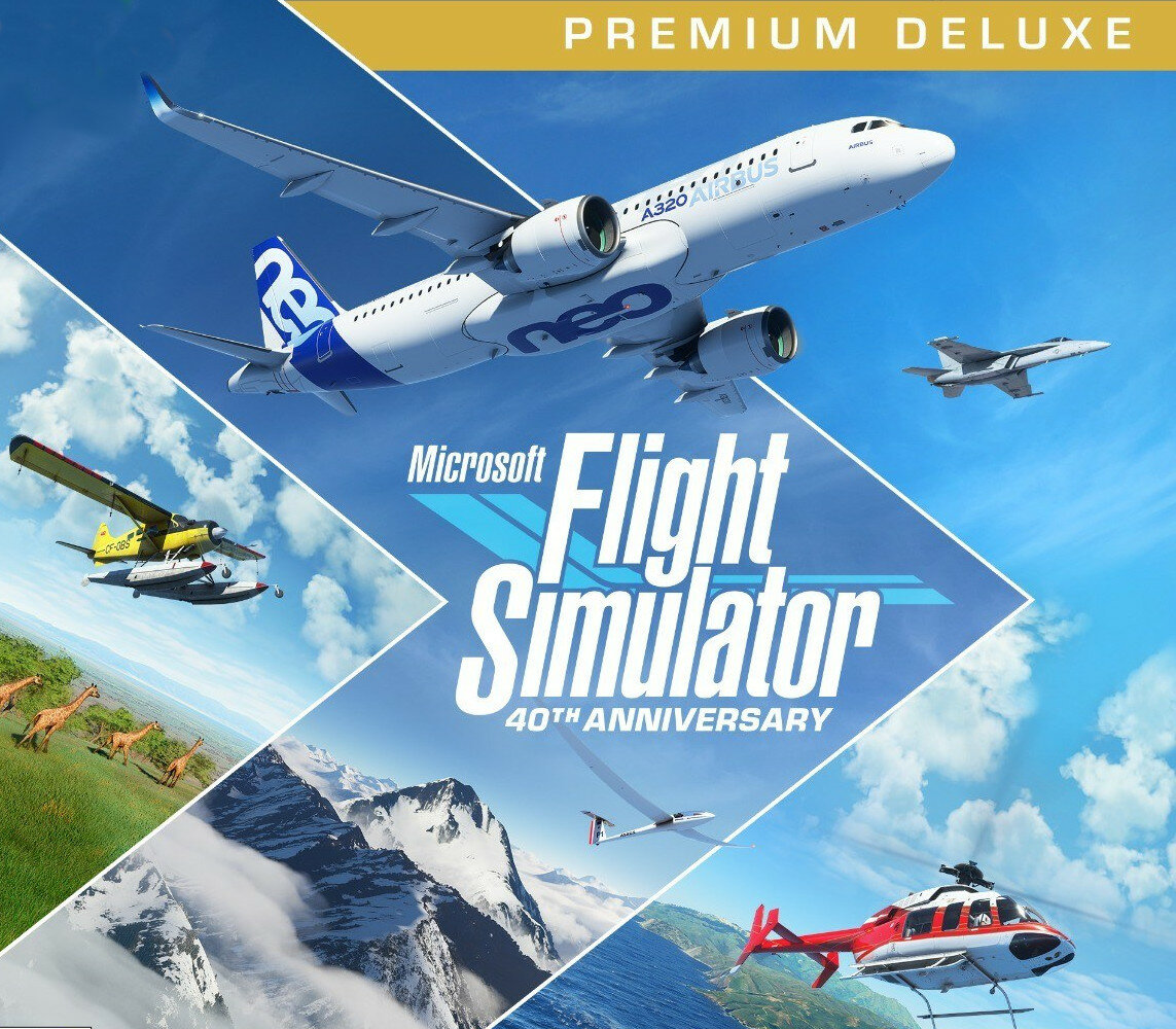 Microsoft Flight Simulator 40th Anniversary Premium Deluxe-издание Windows 10/11 Аккаунт