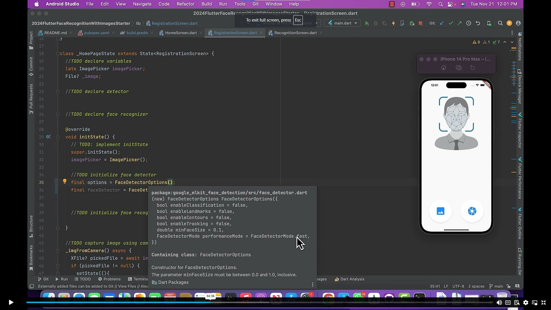Flutter Guide - Face Recognition and Detection in Flutter Alpha Academy Code — фото 1