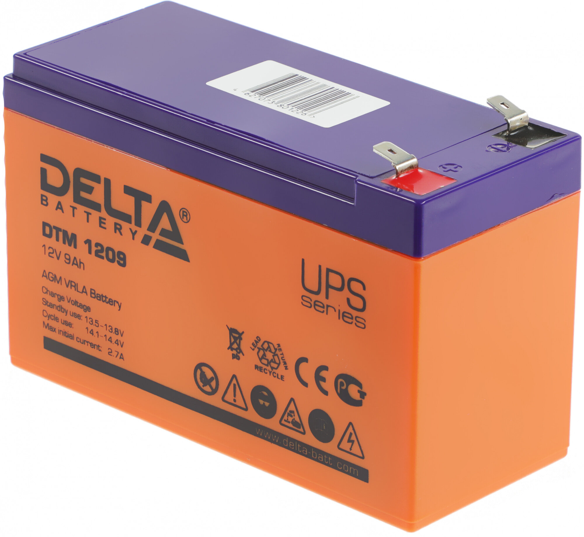 Аккумуляторная батарея для ИБП Delta Battery DTM 1209 ( 12V / 9Ah )