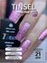 Гель-лак для ногтей Planet Nails "Tinsel", с блестками, лиловый