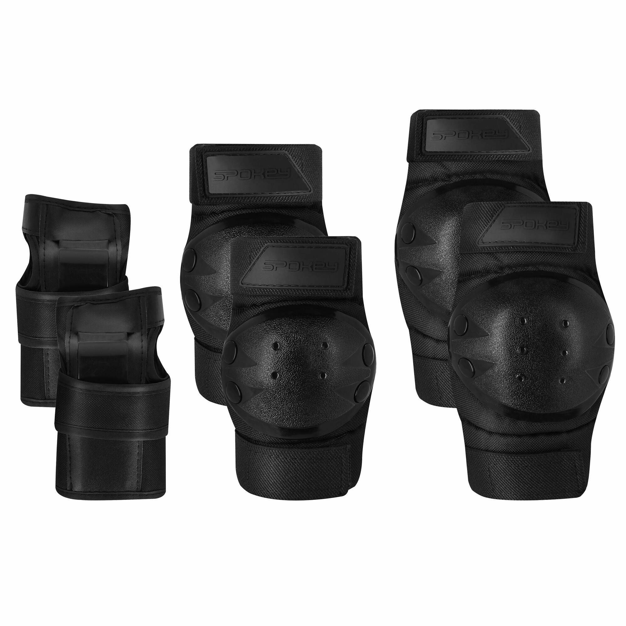 Набор протекторов для взрослых Spokey SHIELD PRO, Decathlon, Цвет: Черное, Размер: XL