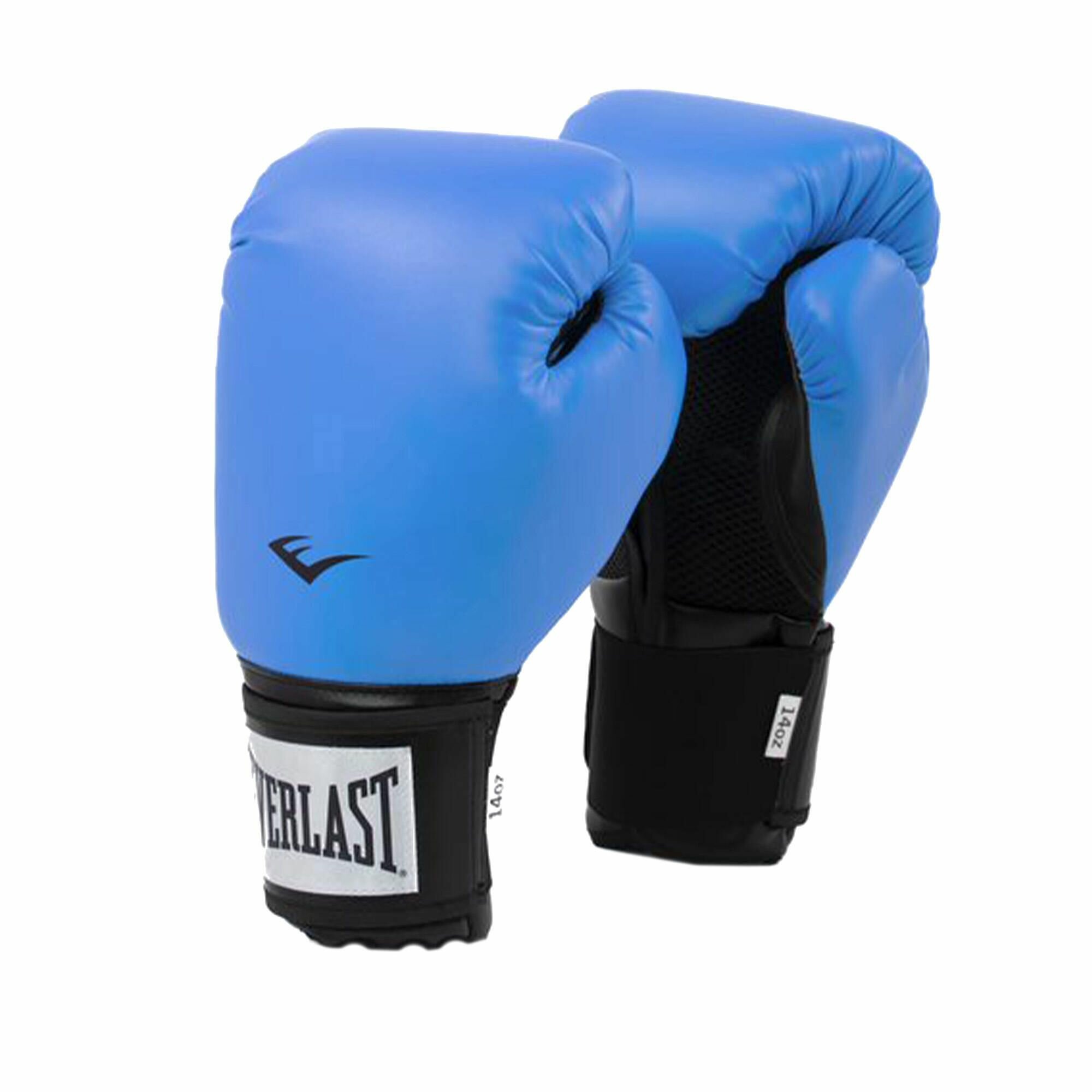 Боксерские перчатки Everlast Pro Style 2, Decathlon, Цвет: Синий, Размер: 14 унций