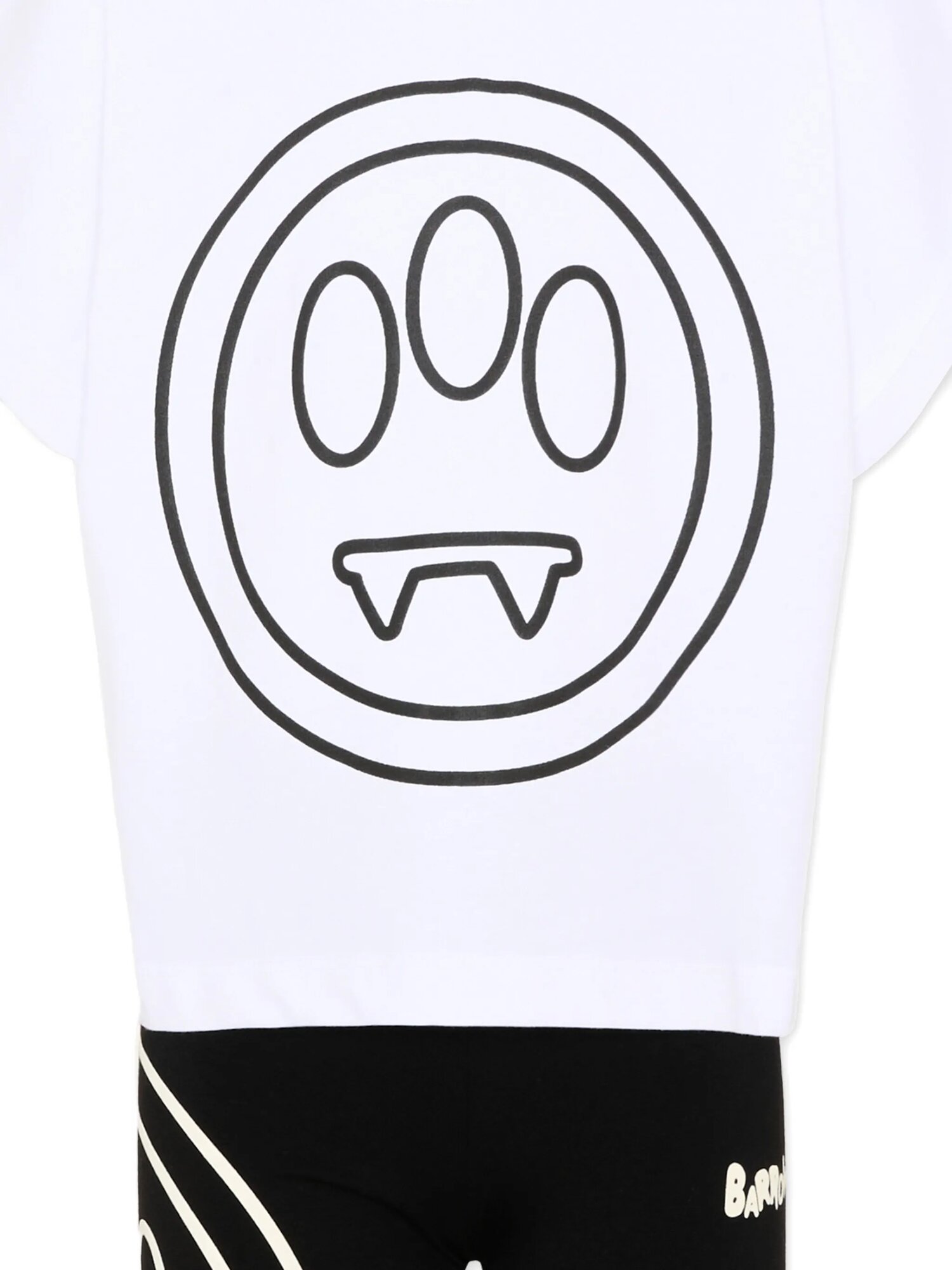 Комбинезон BARROW Graphic print short tracksuit, размер 4 года, бежевый/белый — фото 1