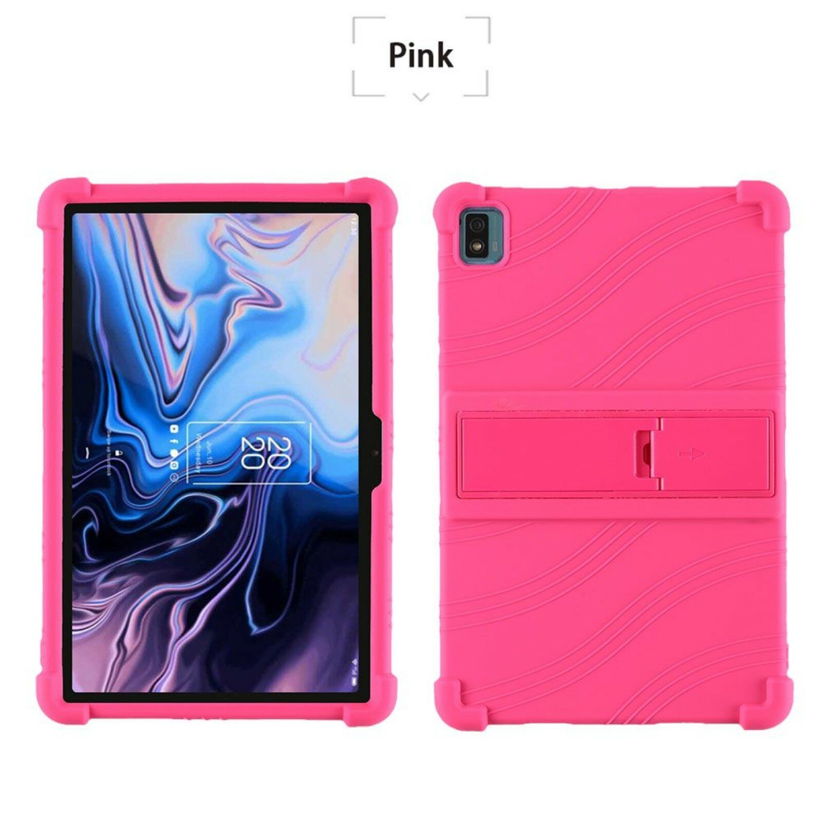 Чехол MyPads для планшета TCL 10 Tab Max 4G/WiFi 10.36, розовый силиконовый