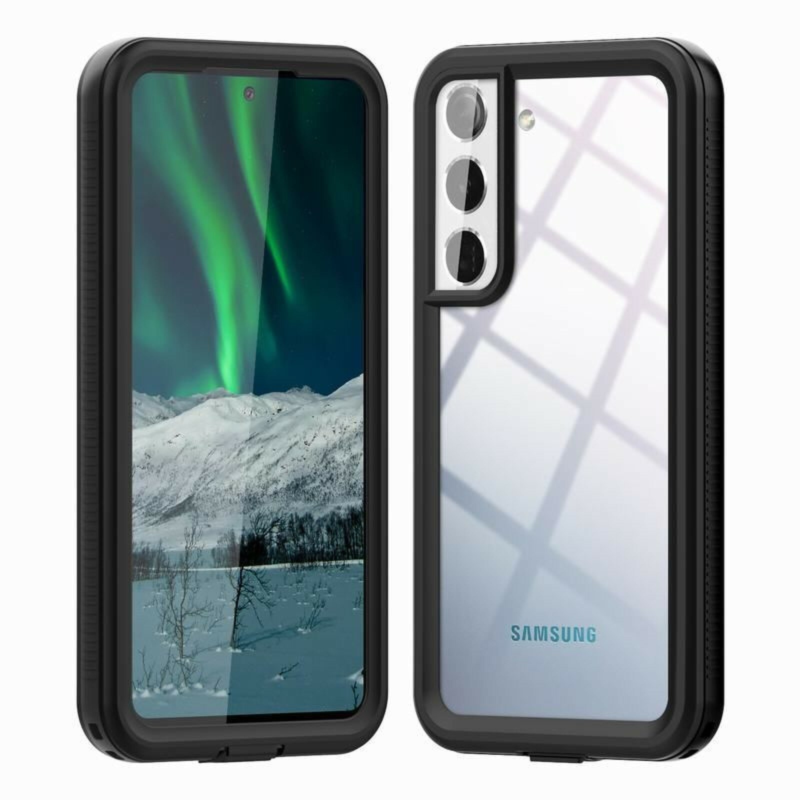 Водонепроницаемый чехол MyPads для Samsung Galaxy S22 с защитой IP68 и ударопрочный черный