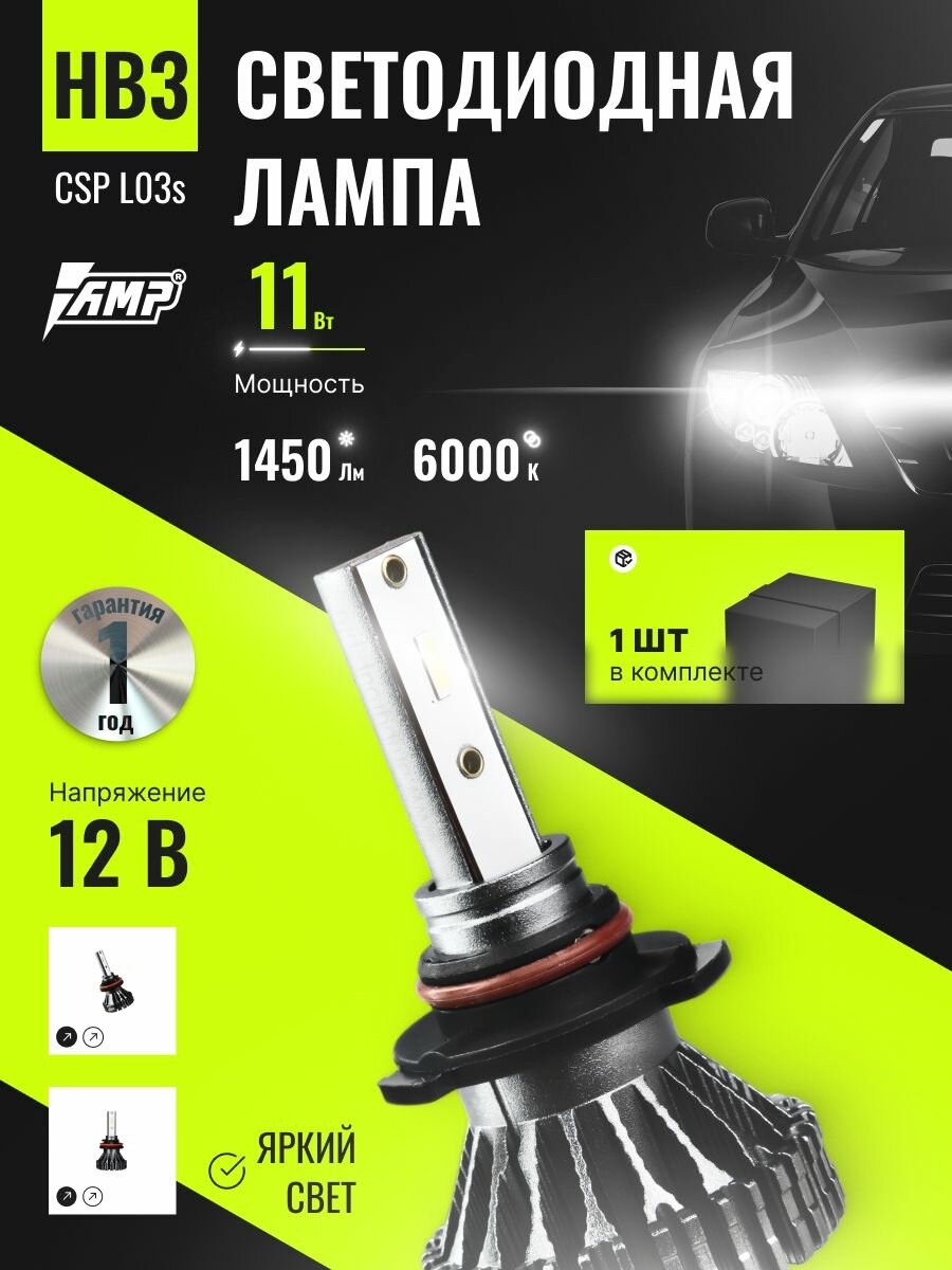 Автомобильная светодиодная лампа CrioLight CSP L03s HB3 1 шт.