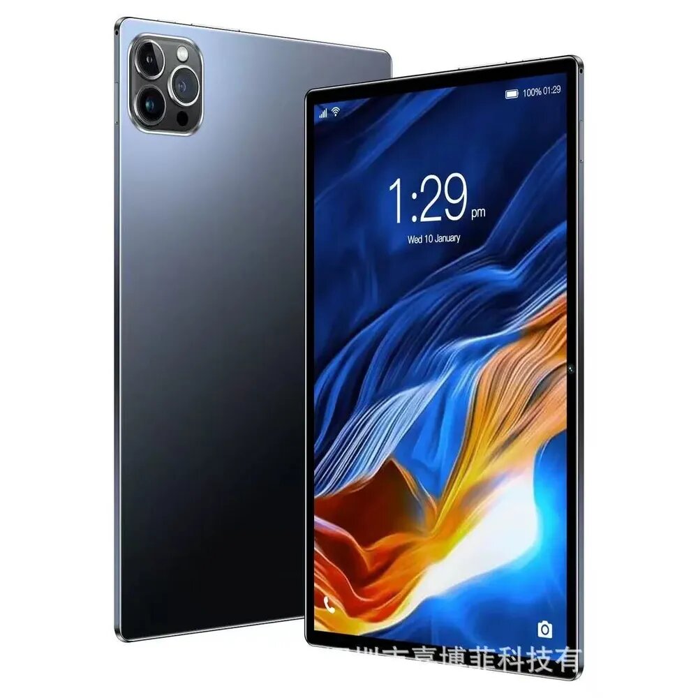 Планшет V62 10.1" 512 ГБ/512 ГБ Android 3 камеры, черно-серый, синий
