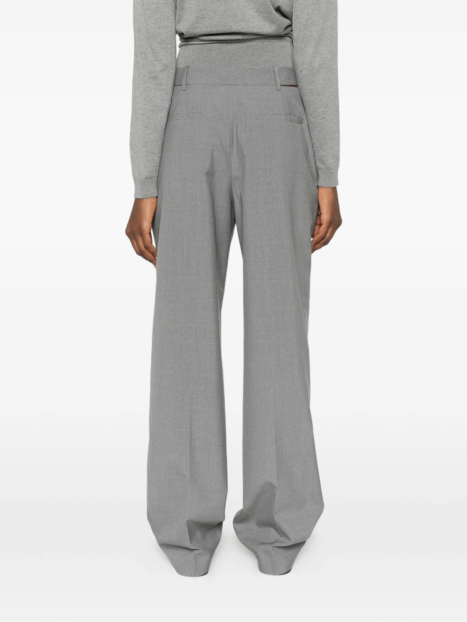 Брюки Jil Sander Cut-out trousers, размер 46, серый — фото 1