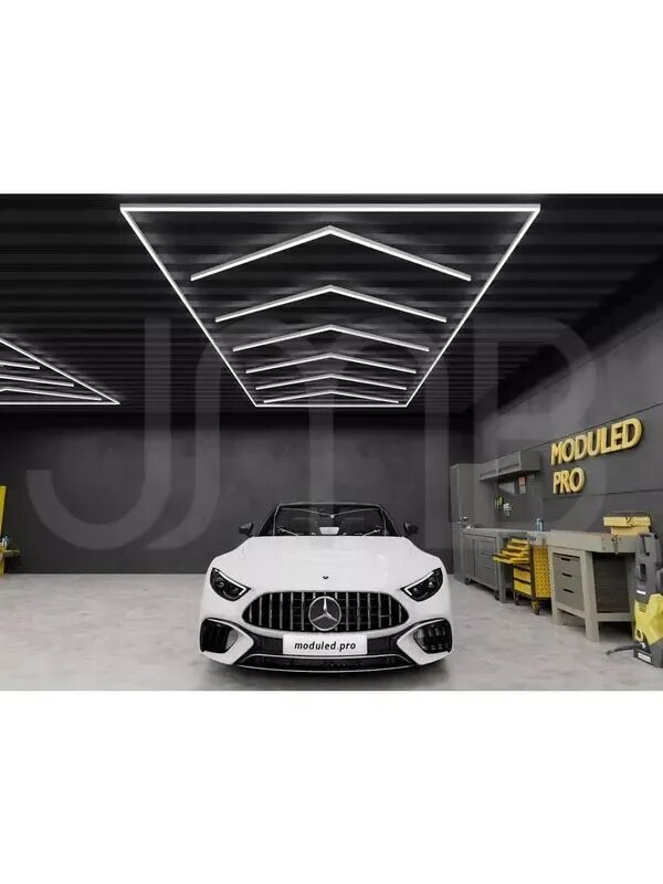 Светодиодное освещение для гаража/автосервиса LED Workshop, панель соты 6400К/433W размер 2425x4825mm