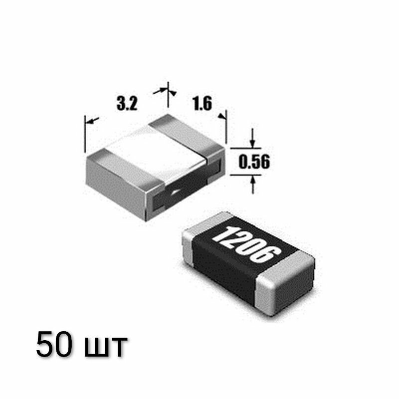 CR1206-0000JTR, (чип 1206 0 5%), Толстопленочный ЧИП-резистор 1206 0Ом 0.25Вт -55 С.+155 С