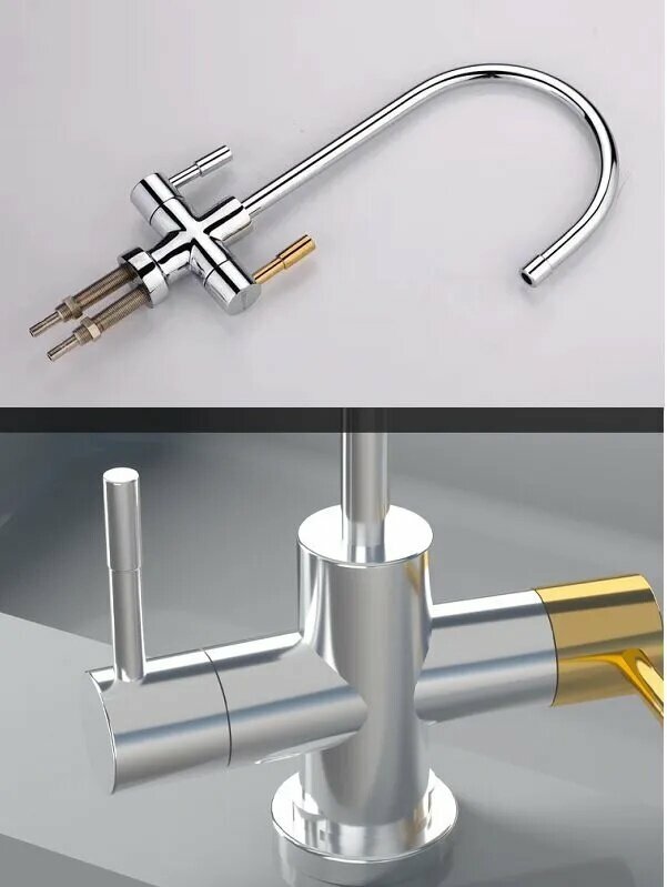 Кран для фильтра и обратного осмоса двойной №11 совместим со всеми 6ти и 7ми ступенчатыми осмосами