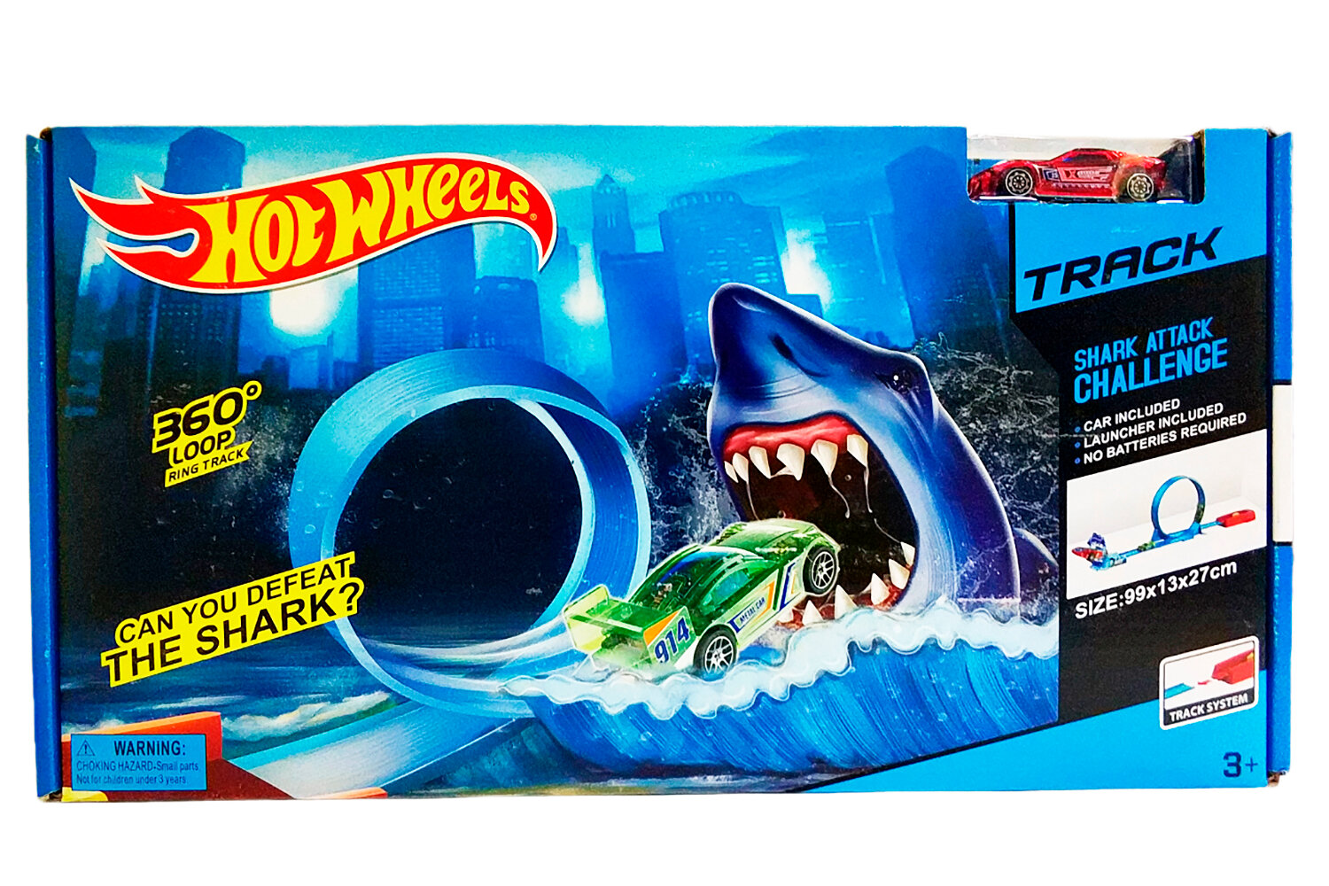 Трек Хот Вилс Hot Wheels HW286 Акула с пускателем и трамплином