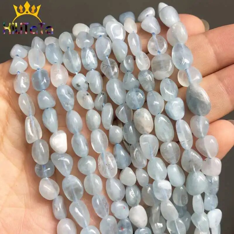 Бусины из камня для браслетов xilitata Aquamarine