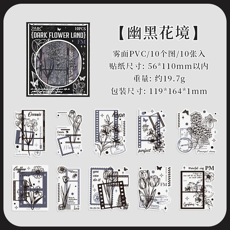 20 Pcs Retro Camera Film Stickers pack Decorative Filmstrip Stationery Sticker Label Photo Album Scrapbooking Diary Arts Crafts