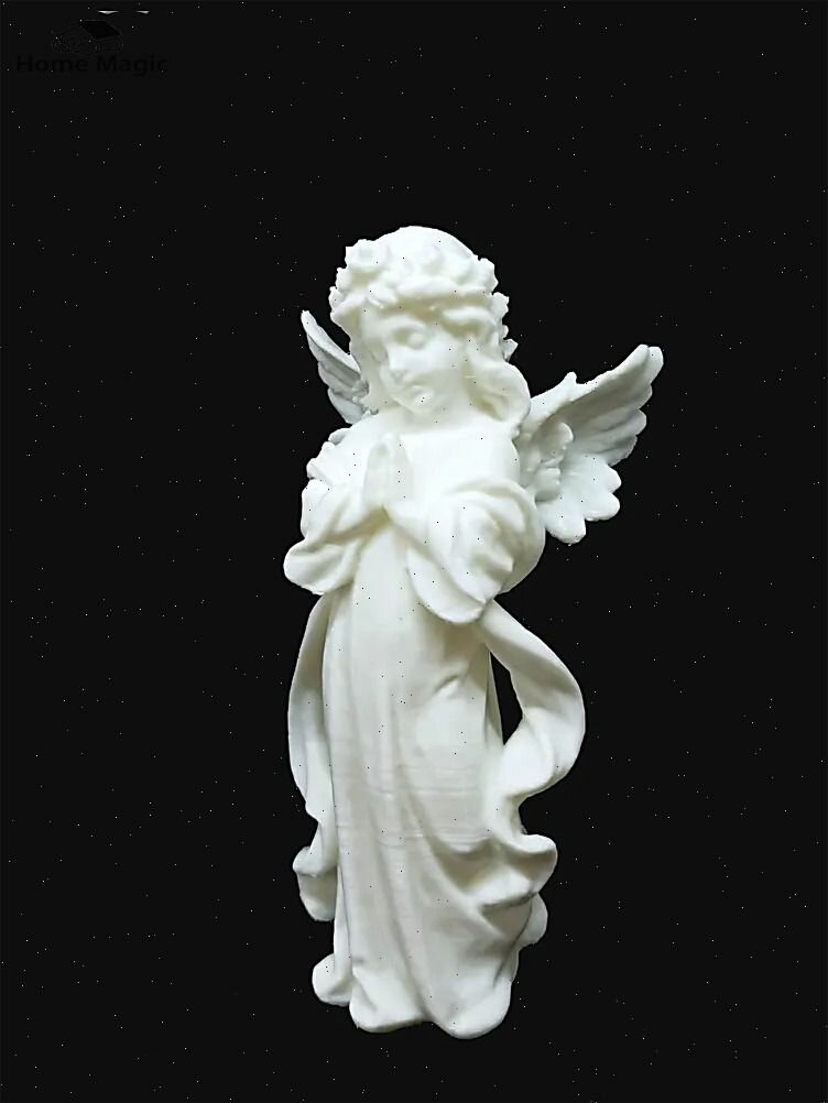 Статуэтка ангела ручной работы из смолы, украшение для дома