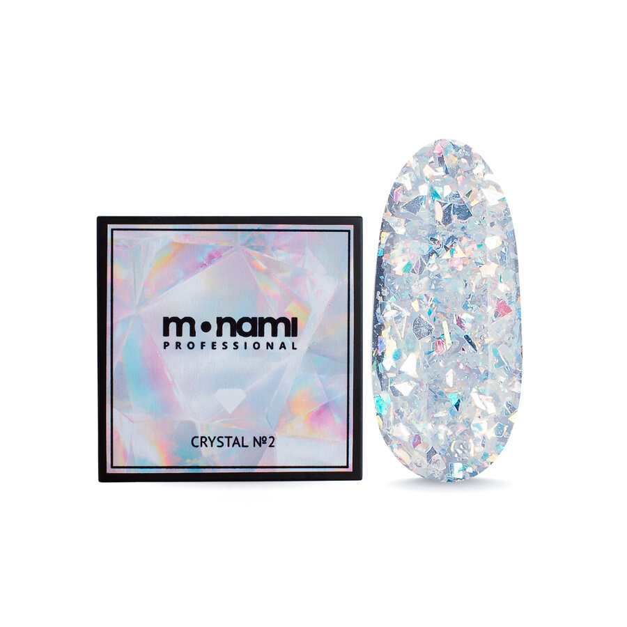 Гель моделирующий Monami Crystal Gel №2, для трехфазного наращивания, липкий слой, 15г