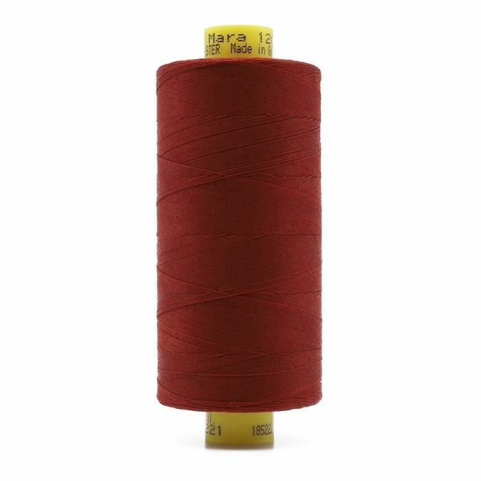 Нитки GUTERMANN Mara №120 221 Красно-терракотовый - 4 катушки по 1000м