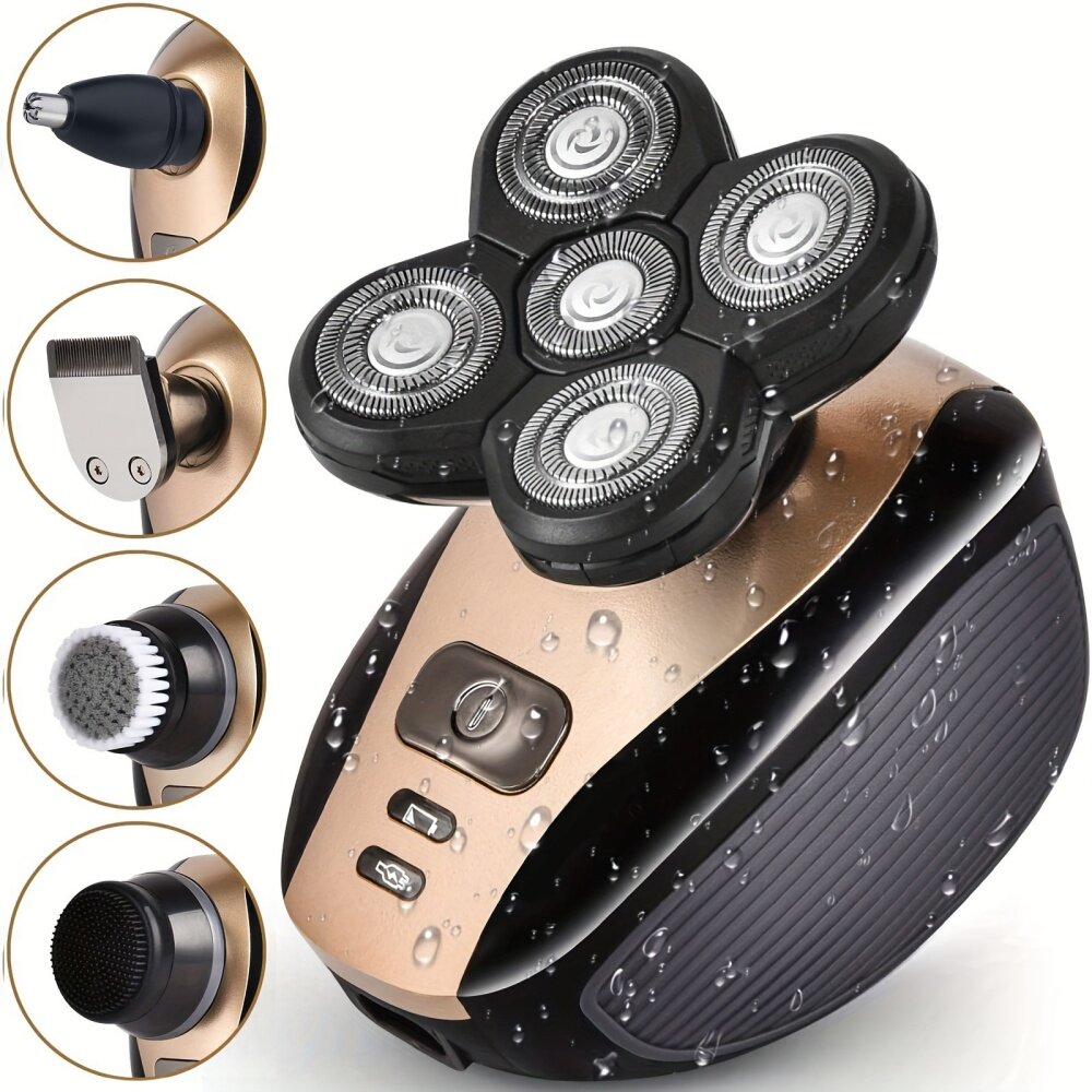 Men Razor Multi-functional 5-in-1 Electric Head Shavers — фото 1