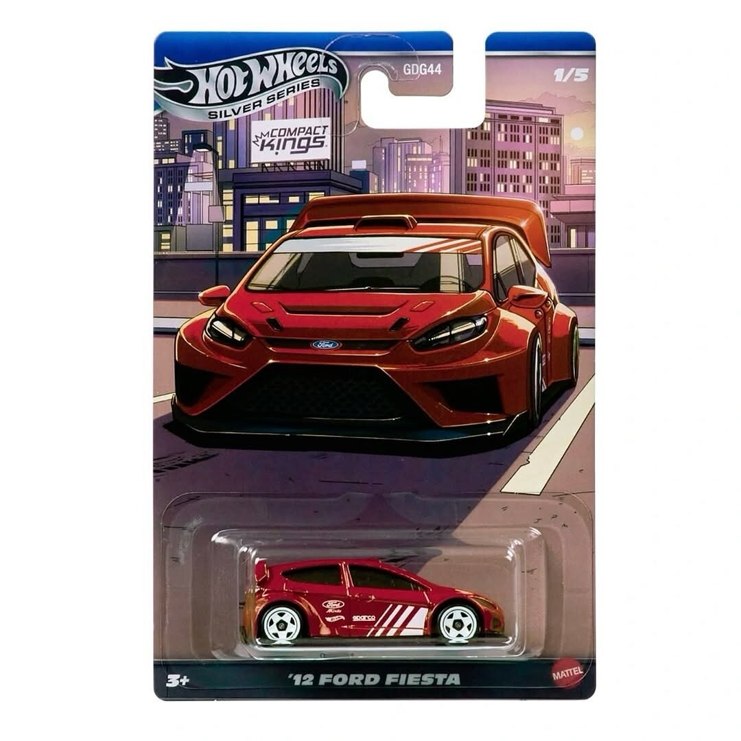 Набор Hot Wheels Silver Series Compact Kings: 1 коллекционных авто 1:64 FORD FIESTA
