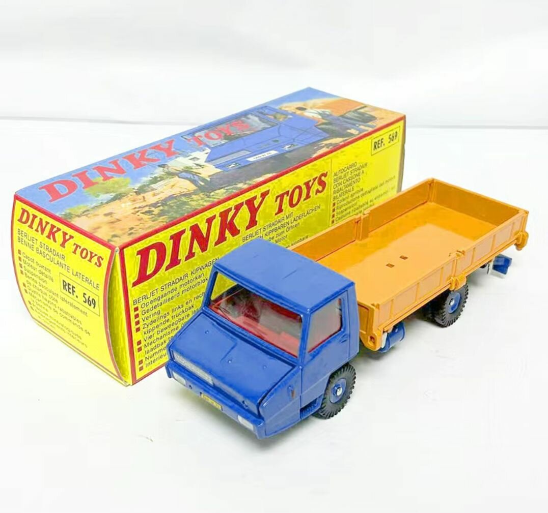 DINKY TOYS 1:43 569 Винтажный грузовик с платформой и грузовым отсеком Модель автомобиля