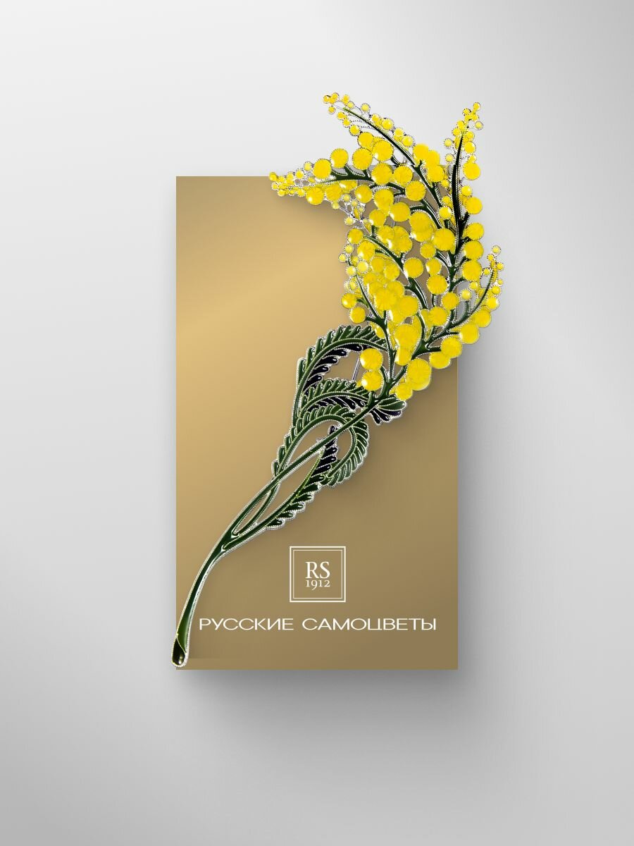 Брошь, серебро, 925 проба, эмаль