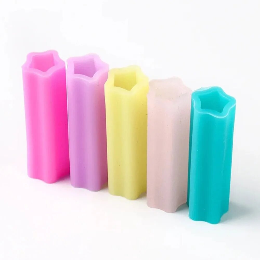 Чехлы из силикона для безопасного использования ножниц маникюра, набор 5 штук, размер 4,00 1,20 1,20 см