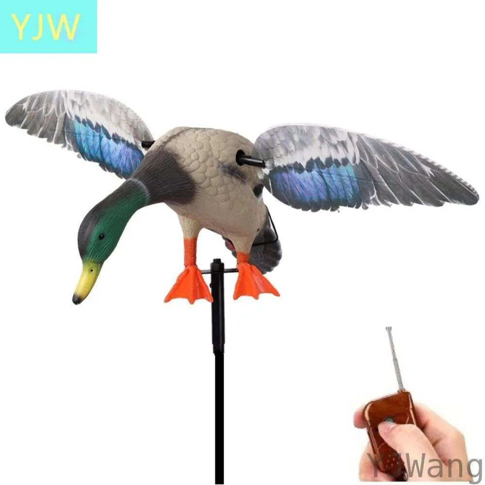 Чучело утки с дистанционным управлением, механическое, для охоты и приманки, коричневое, пластик