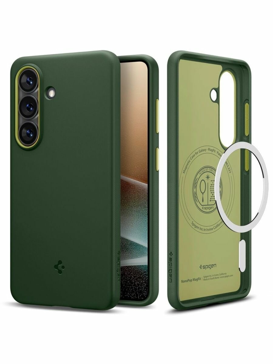 Чехол на Samsung Galaxy S26, Spigen Nano Pop MagSafe (ACS11067), противоударный, бортики для защиты камеры и дисплея / Чехол на Самсунг Галакси С26
