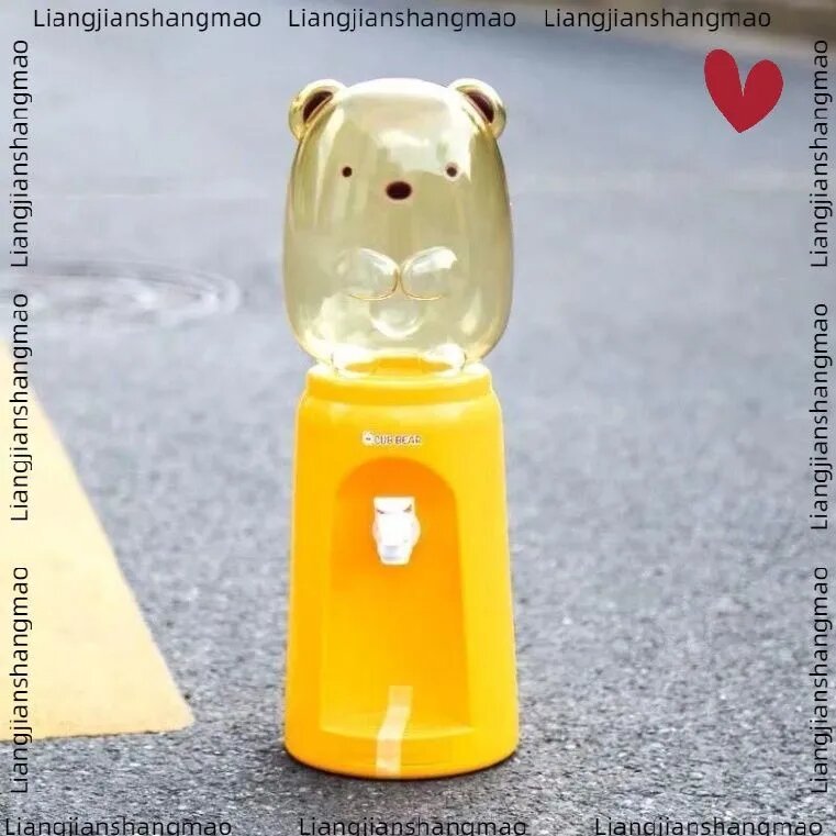 Кулер для воды в виде милого медвежонка для детской комнаты, 2 литра, желтый