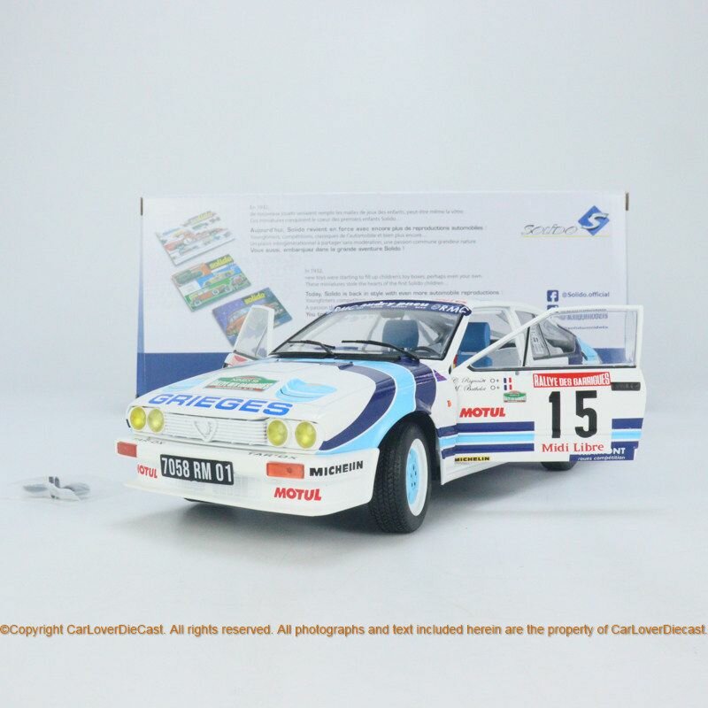 Машинка Solido 1:18 ALFA ROMEO GTV6 Модель легкосплавного автомобиля