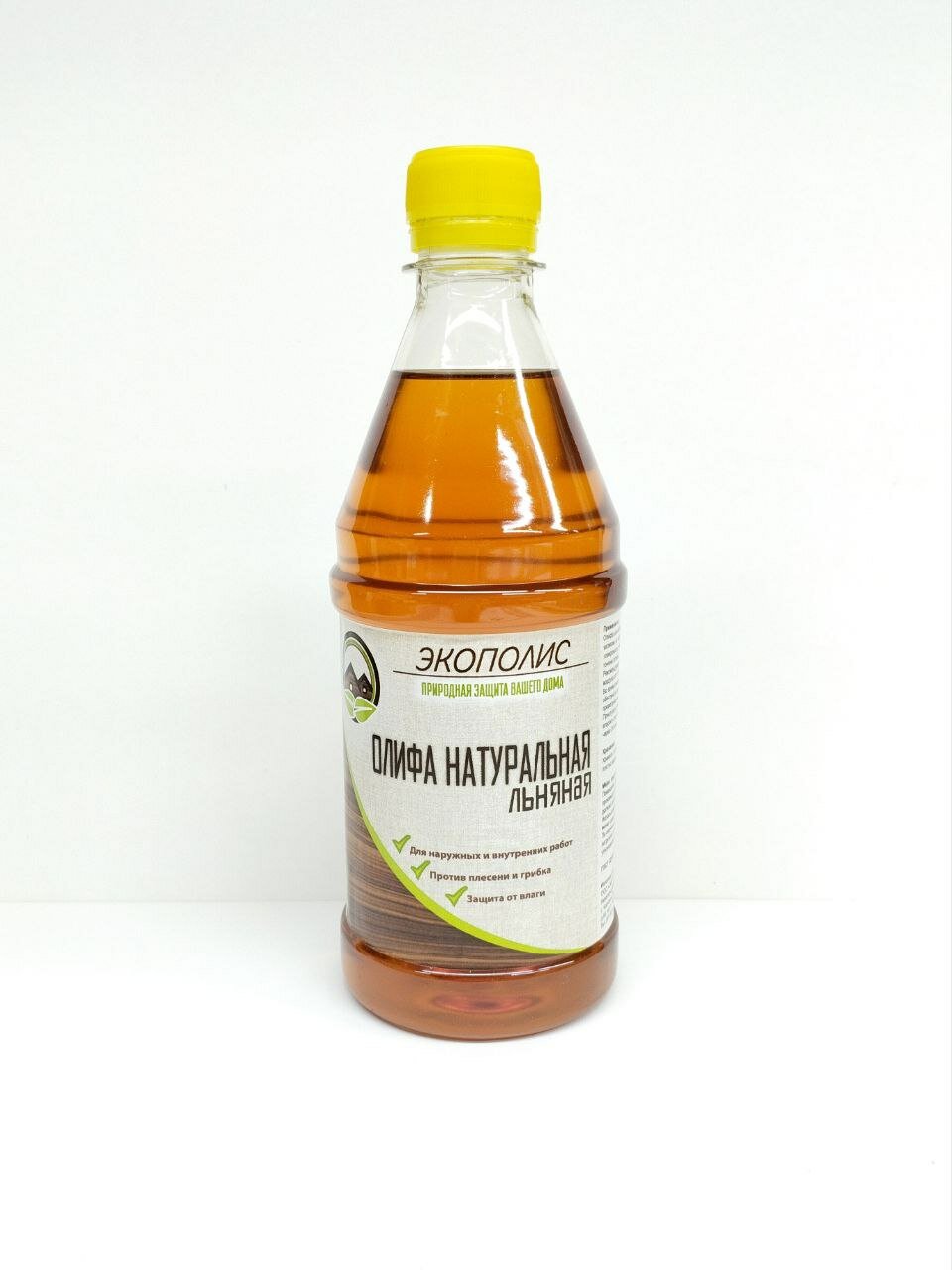 Олифа льняная натуральная 0,5л