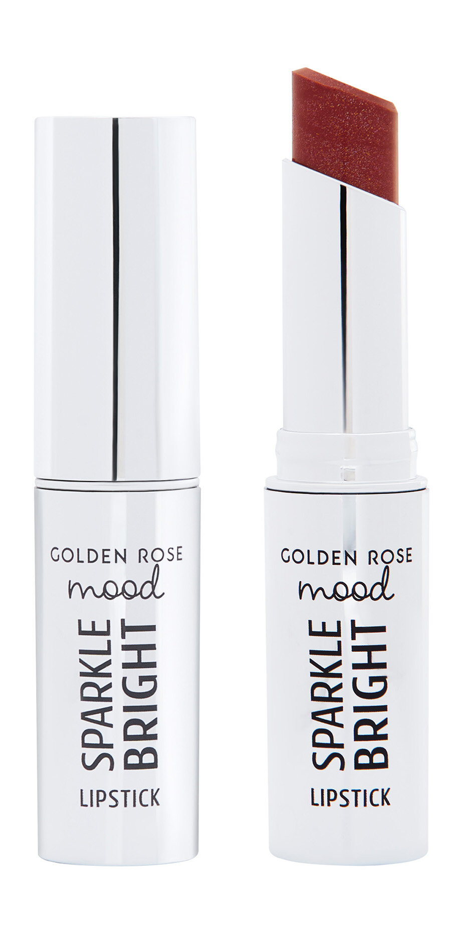 GOLDEN ROSE Помада для губ Mood Sparkle Bright Lipstick, 3,3 г, 151 Rosy Gem