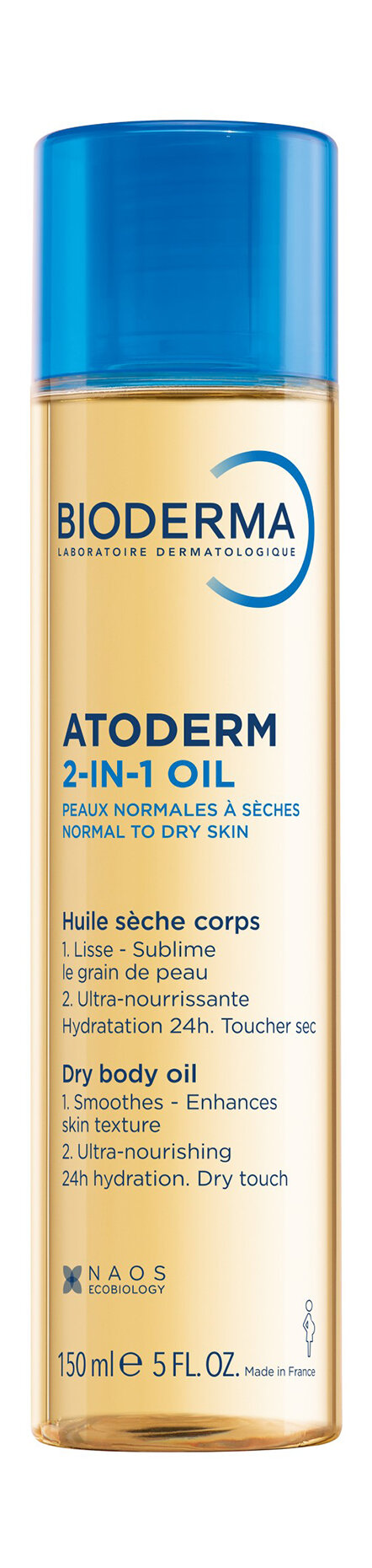 Биодерма (Bioderma) Атодерм/Atoderm Сухое масло для тела 2в1 150 мл 1 шт