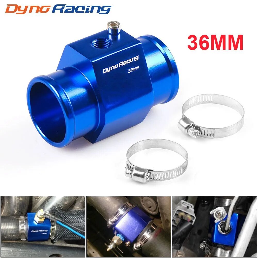 Радиатор датчика температуры воды Dyno racing, Адаптер датчика температуры воды в соединительной трубе 18 мм 20 мм 22 мм 24 мм 40 мм 38 мм 36 мм 34 мм 32 мм 30 мм 28 мм