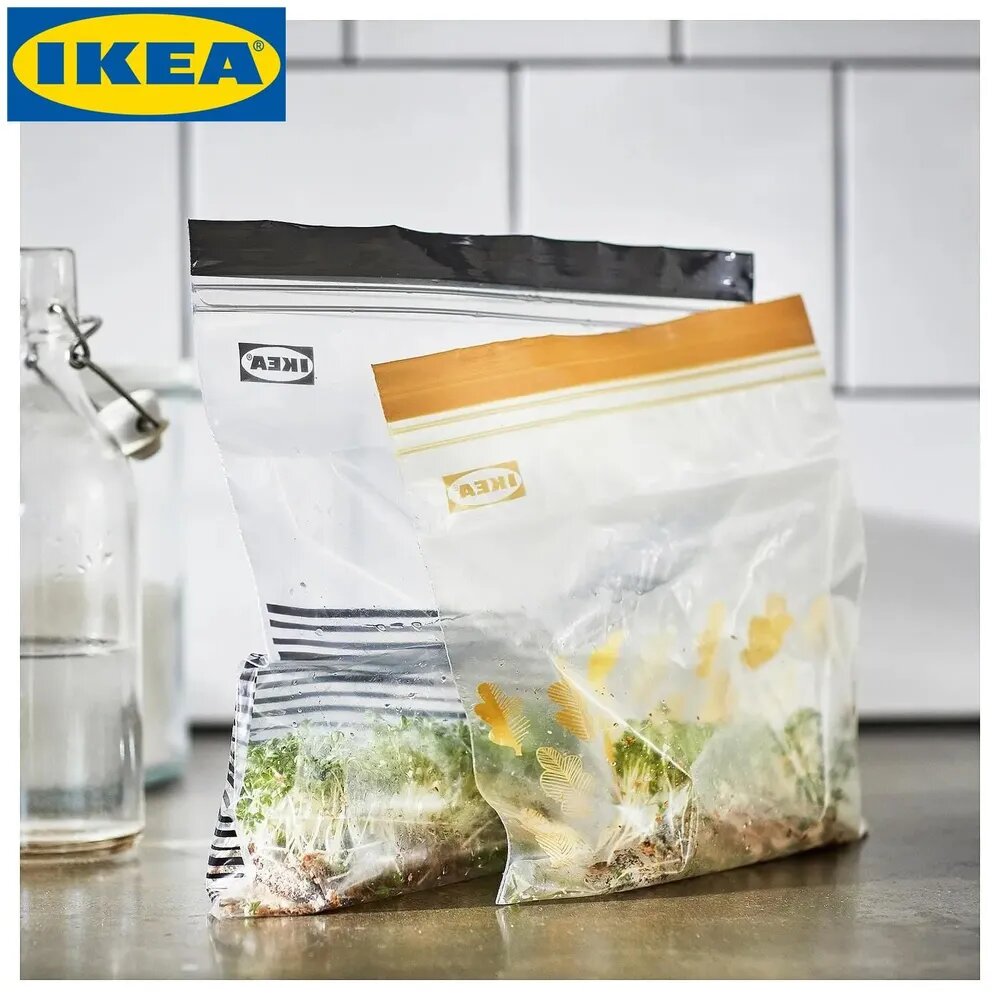IKEA Зип пакет, 24*25/21×19 см — фото 1