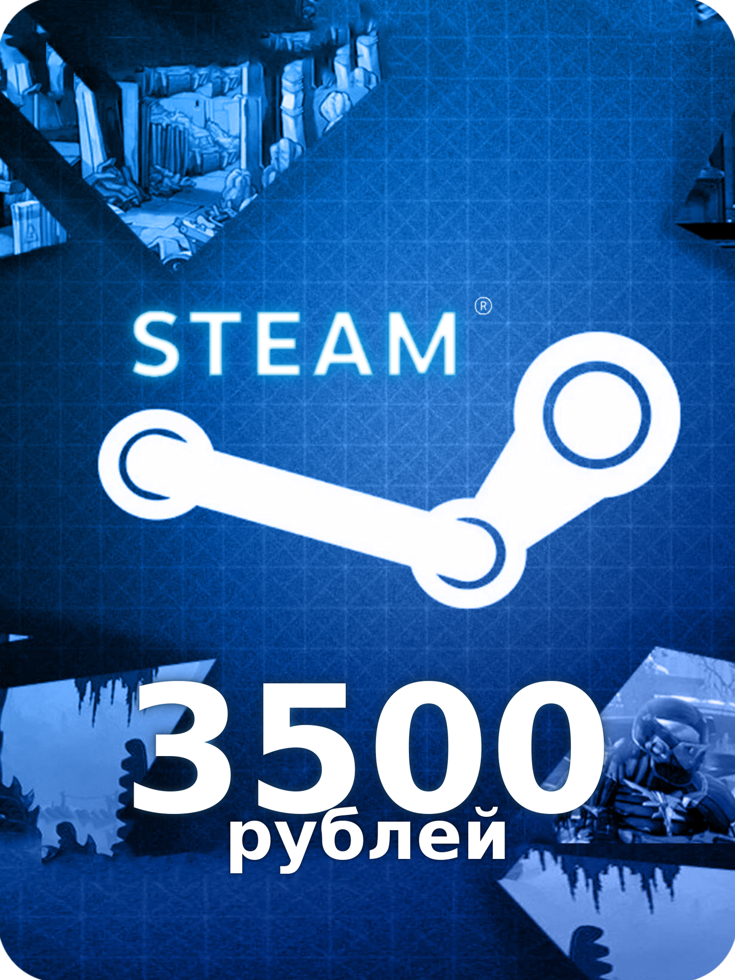 Пополнение Steam 3500 рублей | Россия | Код погашения, пополнение баланса | Steam Gift Card RUB