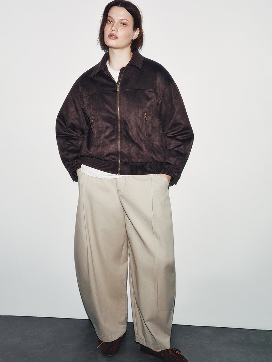 Бомбер plus size