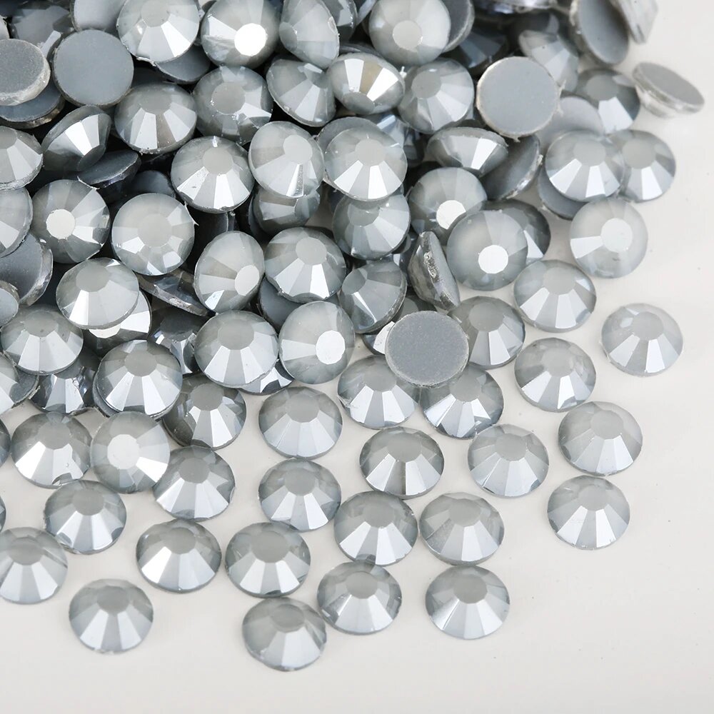 Стразы серебряные SS12-1440pcs, Dark Grey