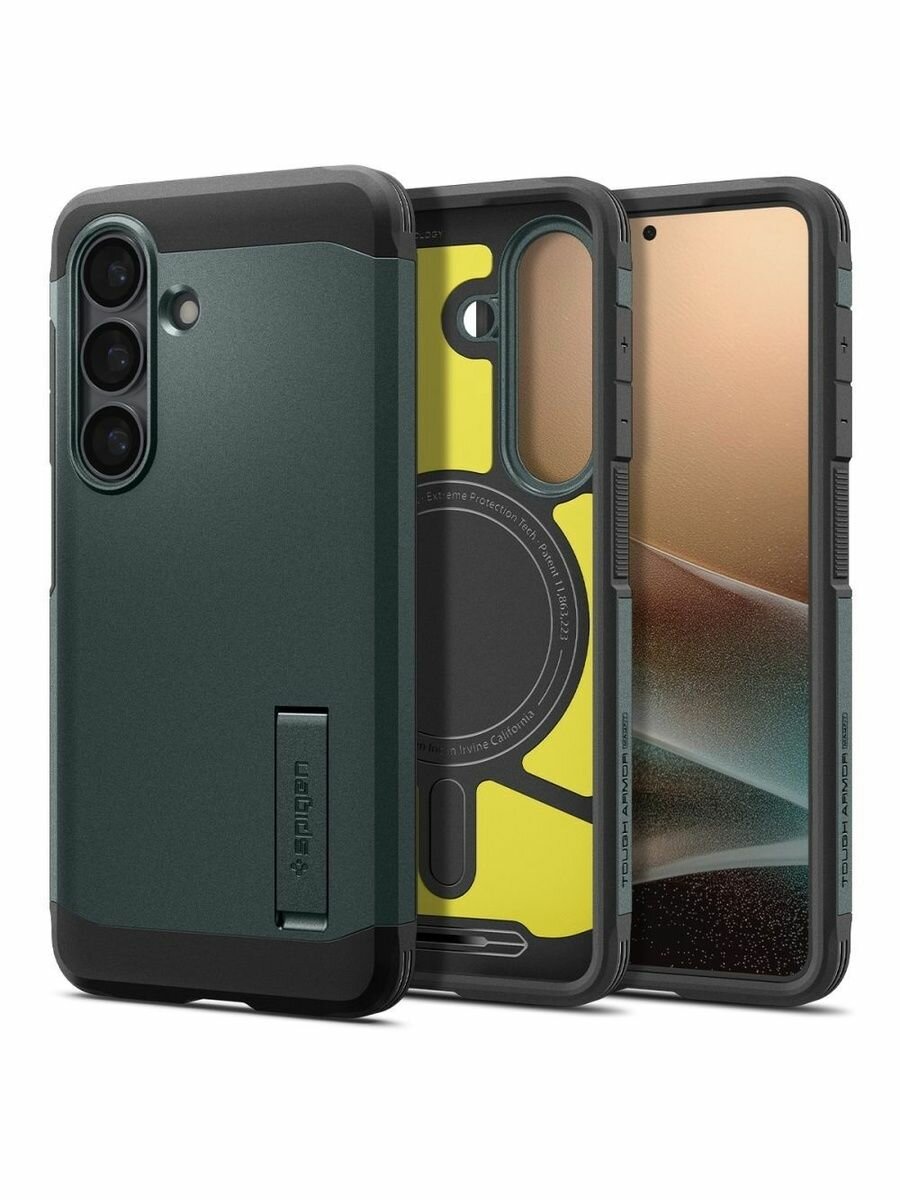 Чехол на Samsung Galaxy S26 Plus, Spigen Tough Armor Magsafe (ACS10715), противоударный, бортики для защиты камеры и дисплея / Чехол на Самсунг Галакси С26 Плюс