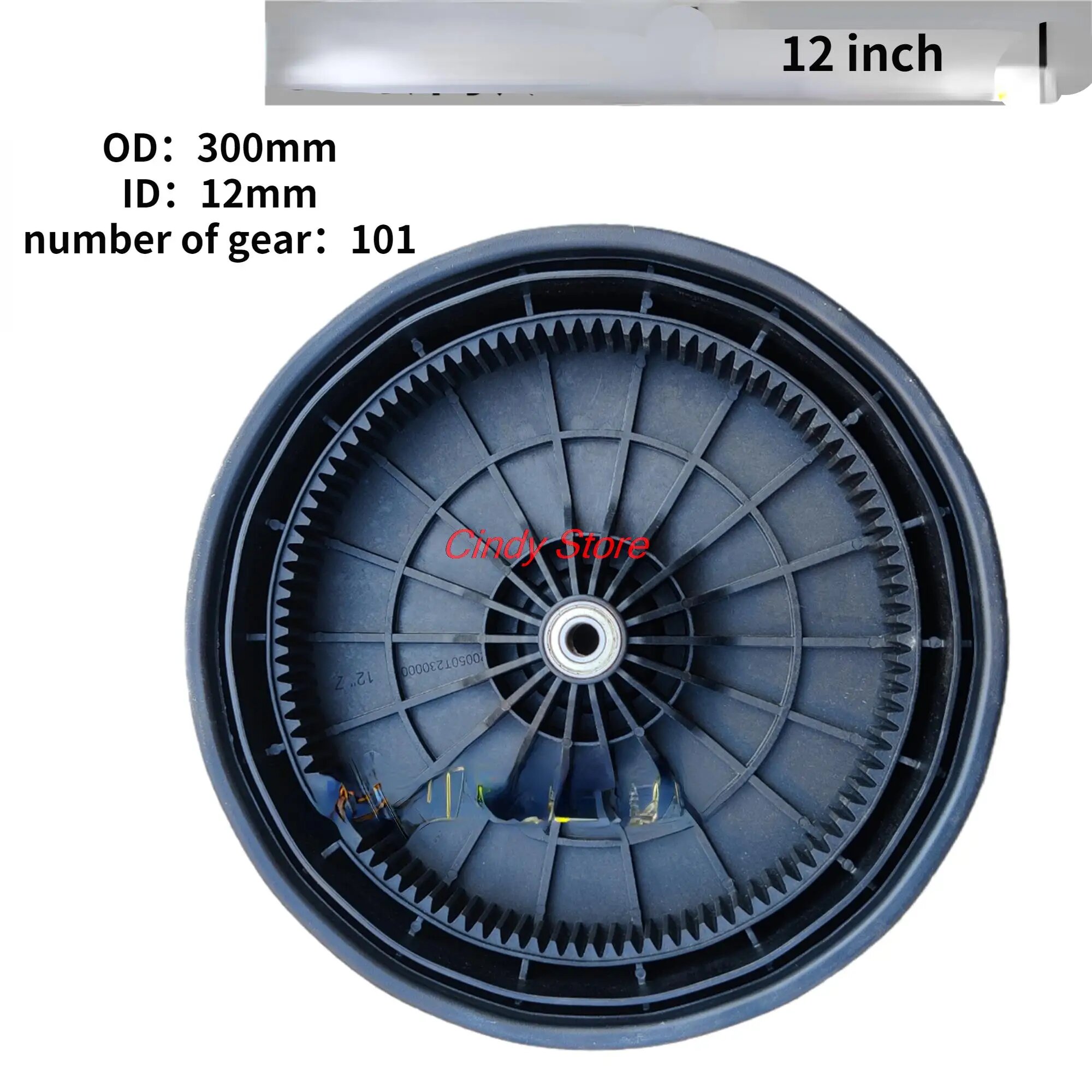 Колесо газонокосилки 7/8/9.5/10/12 дюймов N-OD300mm ID12mm