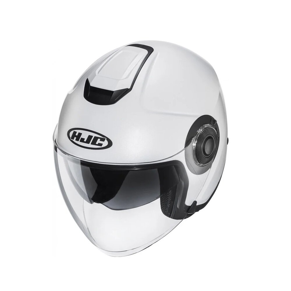 Мотошлем HJC I-40N SEMI FLAT PEARL WHITE. L. Белый-матовый