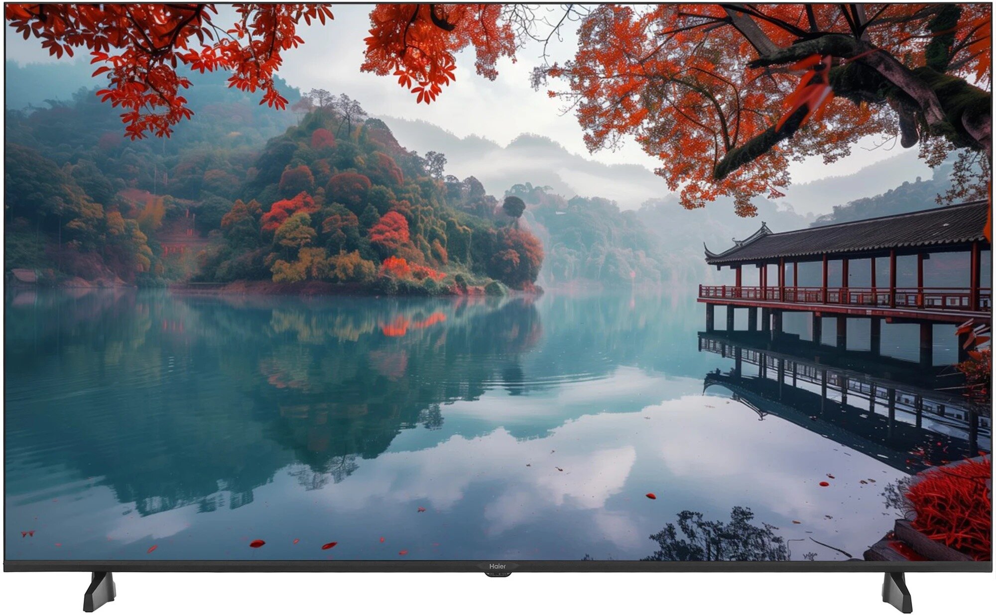 Телевизор Haier 55 LED H1, 55", 4K UHD 3840 x 2160, RU, черный