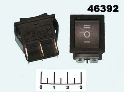 Выключатель 250/16 250V 16A RS-2C черный 3-х позиционный 6 контактов (KCD4-203-C6-B/R787/KCD2)