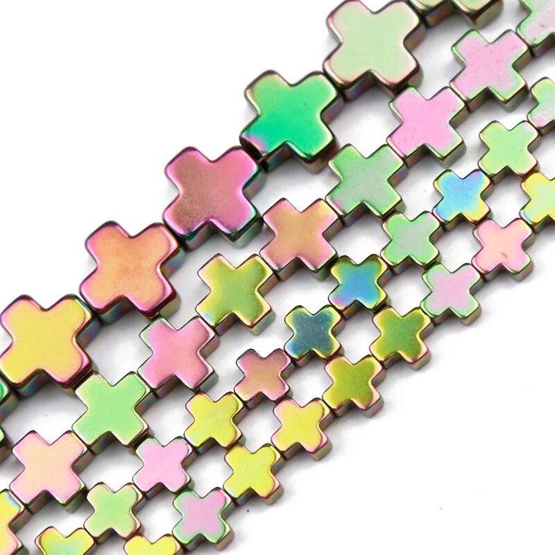 JHNBY Гематит бусины 6/8/10 мм 8mm 48pcs, New Green