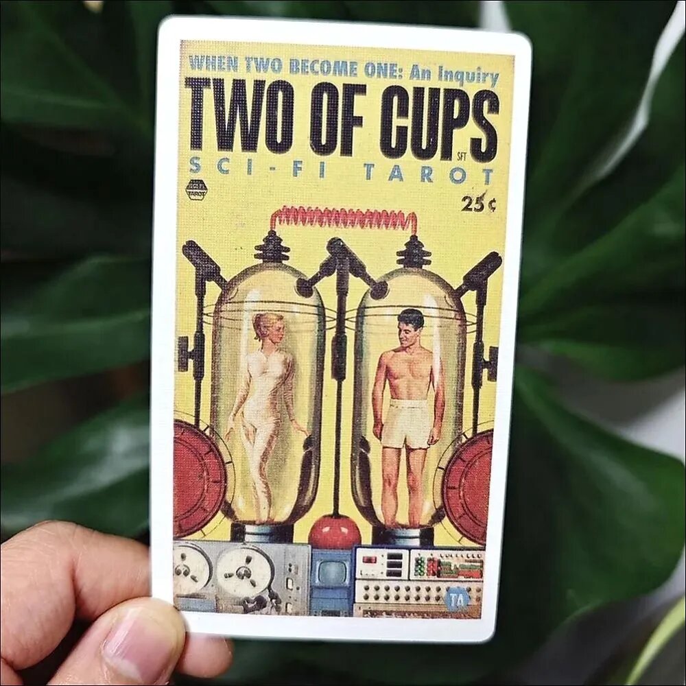 Карты Таро Sci-Fi Tarot Тодда Элкотта Полная 78-карточная колода Голубой Картон 12x7 см — фото 1
